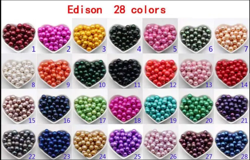 Best Price Edison pearls 9 12MM pearl rainbow colors loose edison ...