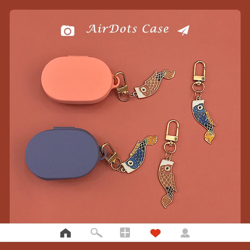 Чехол для наушников Lucky Koi с кольцом для Red mi Airdots чехол с ...