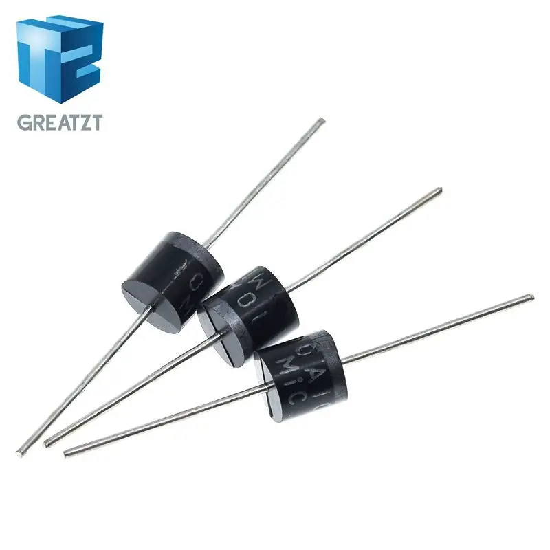 GREATZT 10PCS electrical Axial Rectifier Diode 10A10 R-6 DIP 10A 1000V ...
