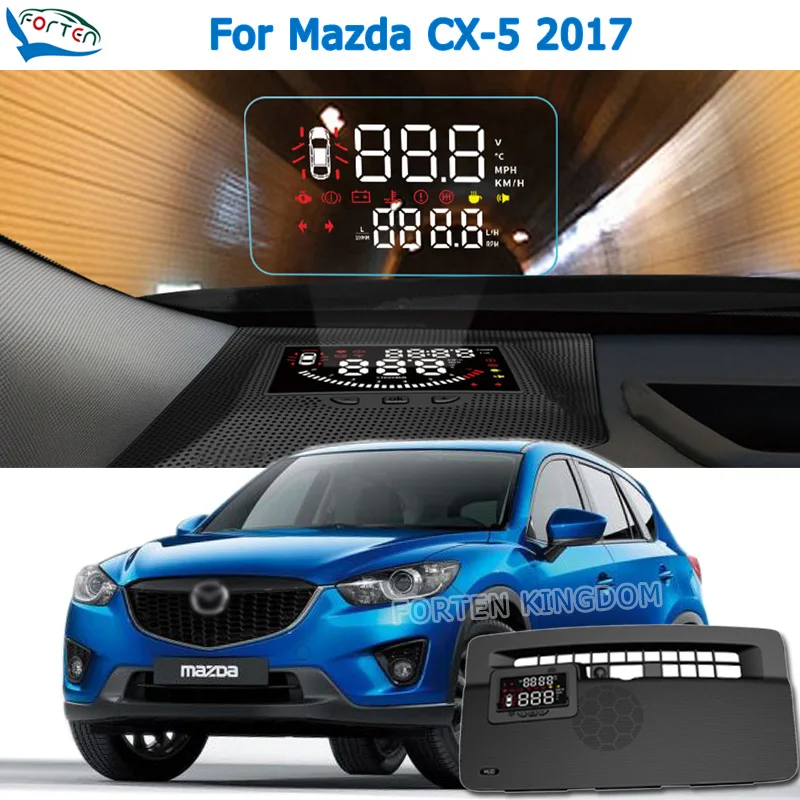 Car Electronic HUD Head Up Display Speedometer Projector For Mazda CX-5 ...
