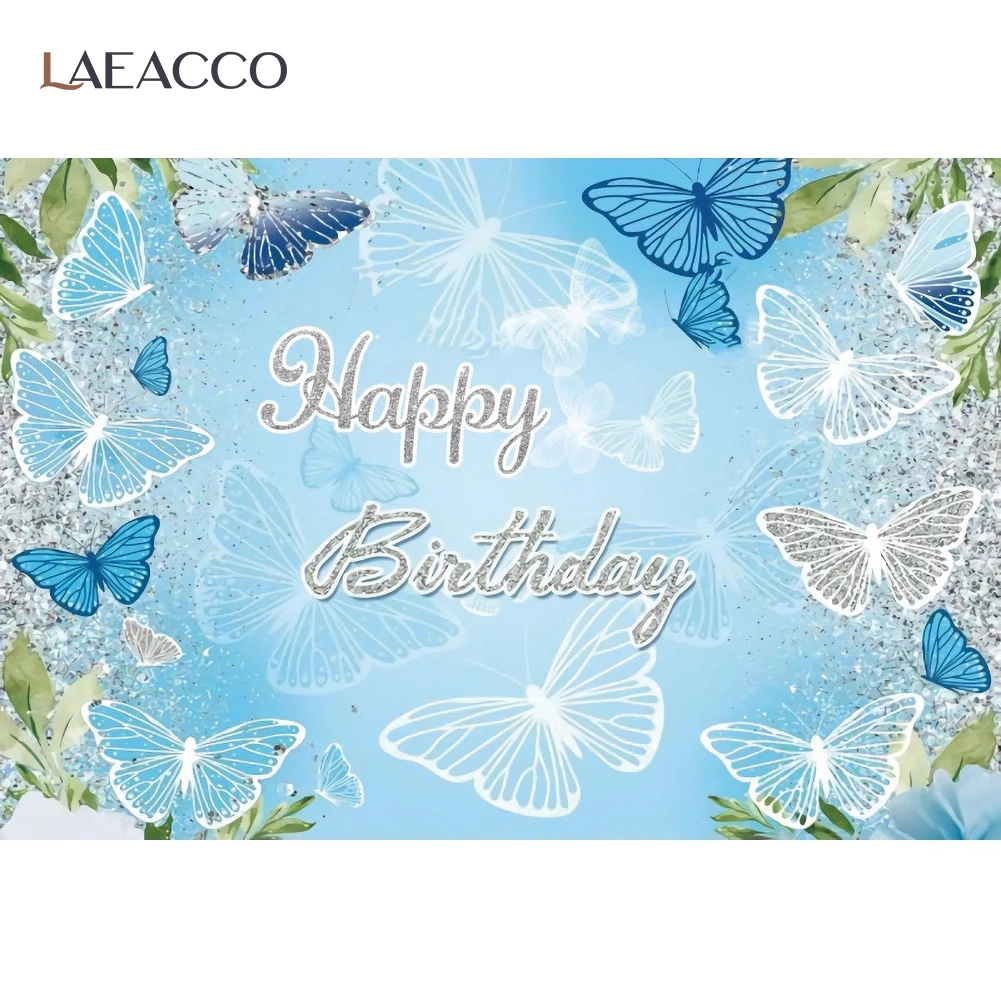 Happy Birthday Blue Butterfly