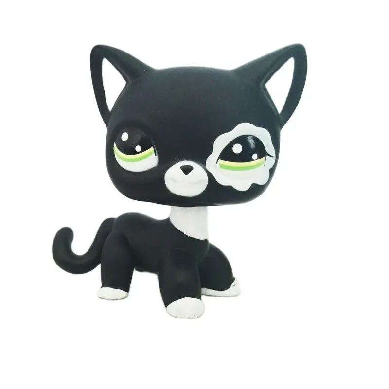 Lps Cat Littlest Pet Shop Bobble Head Toys Black Short Hair Cat #2249 ...