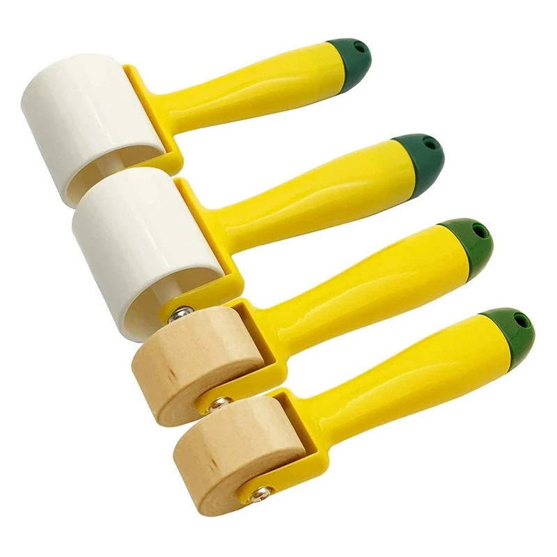 4 Pcs Wallpaper Seam Roller Wooden Roller, Plastic Roller and Plastic ...