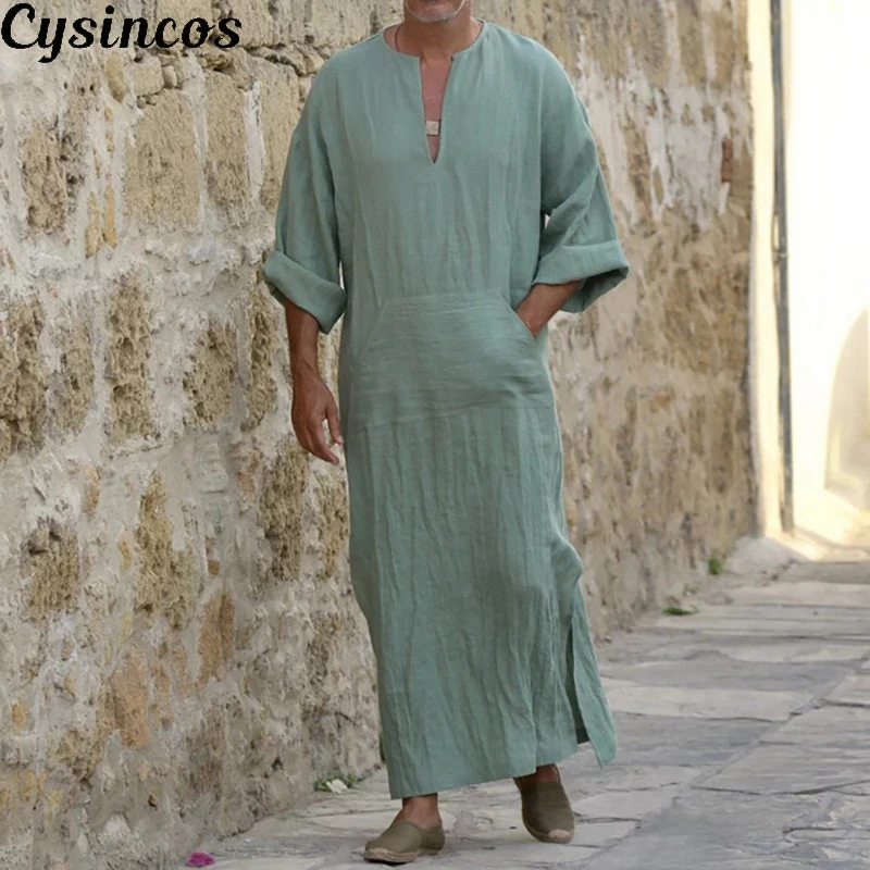 CYSINCOS, recién llegados, batas musulmanas para hombres, Kaftan árabe ...