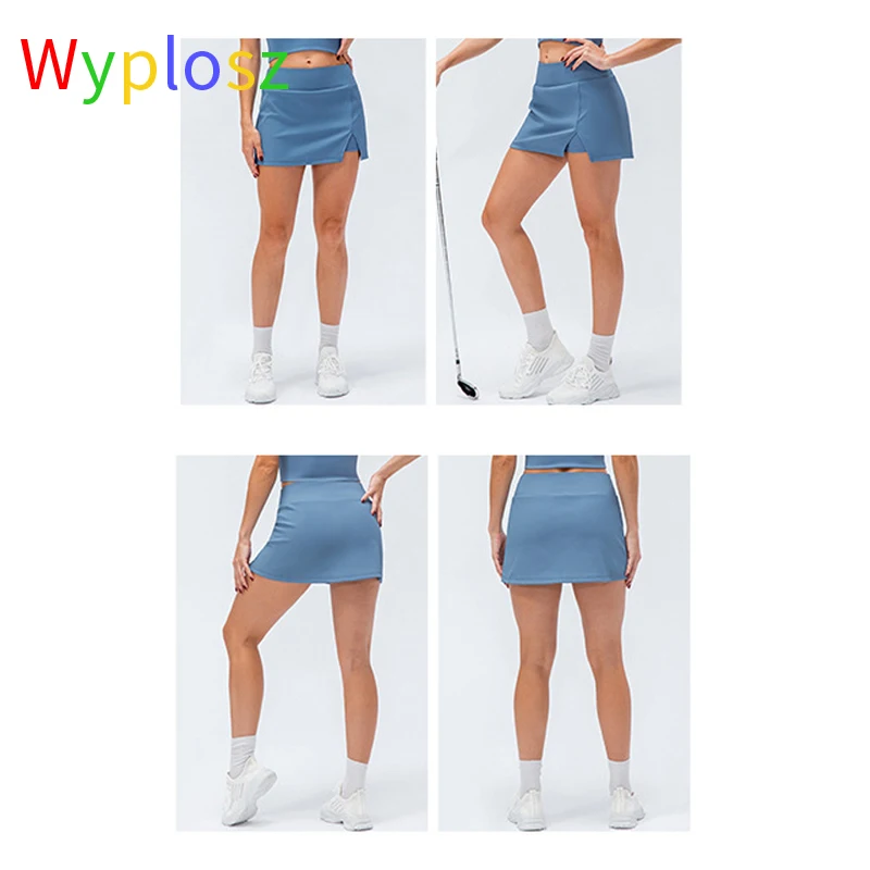 Wyplosz 여성 블랙 반바지 여자 테니스 스커트 운동 골프 스포츠 스커트 화이트 운동 Pleated 스포츠 반바지 여자 2