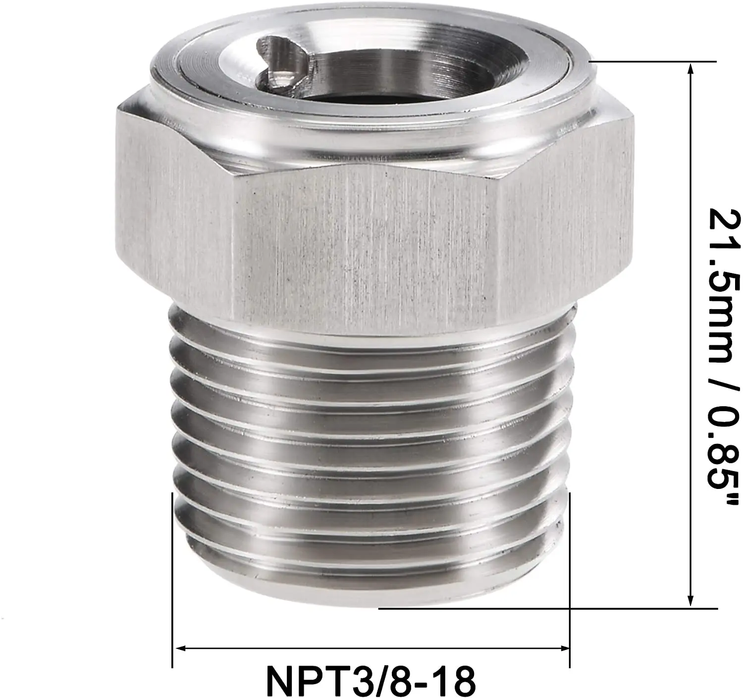 3-8-18NPT-Stainless-Steel-Oil-Sight-Glass-Liquid-Level-Viewports-Liquid ...