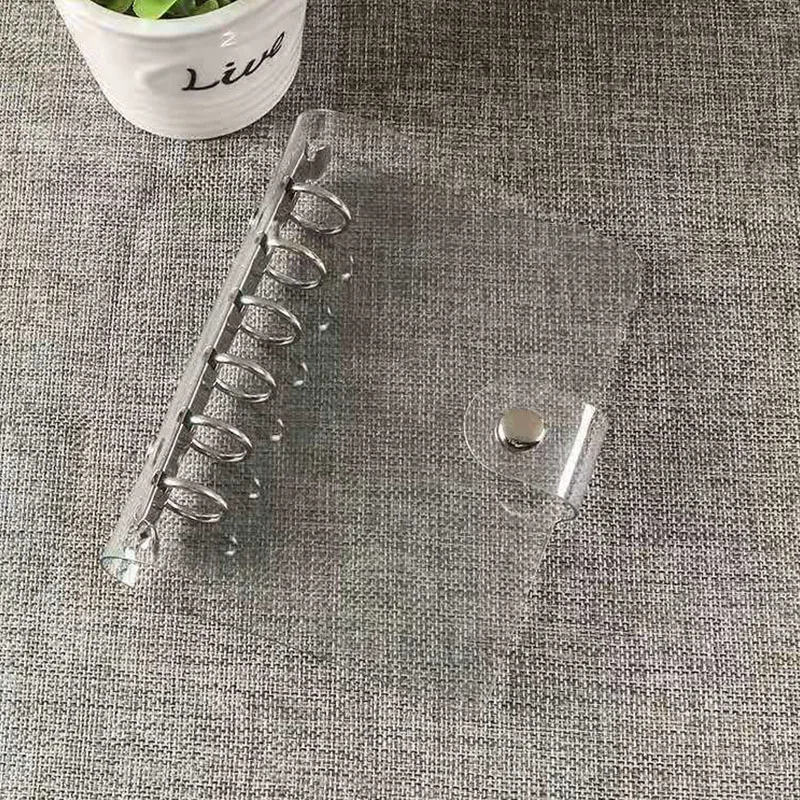 Generic Mini Size PVC Clear Folder,Book Cover,Loose-Leaf Spring Binder ...