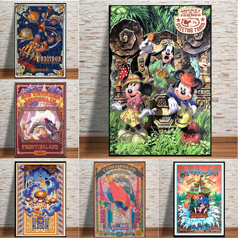 Disney-World-Spaceship-Earth-Canvas-Painting-Wall-Art-Disneyland-Epcot ...