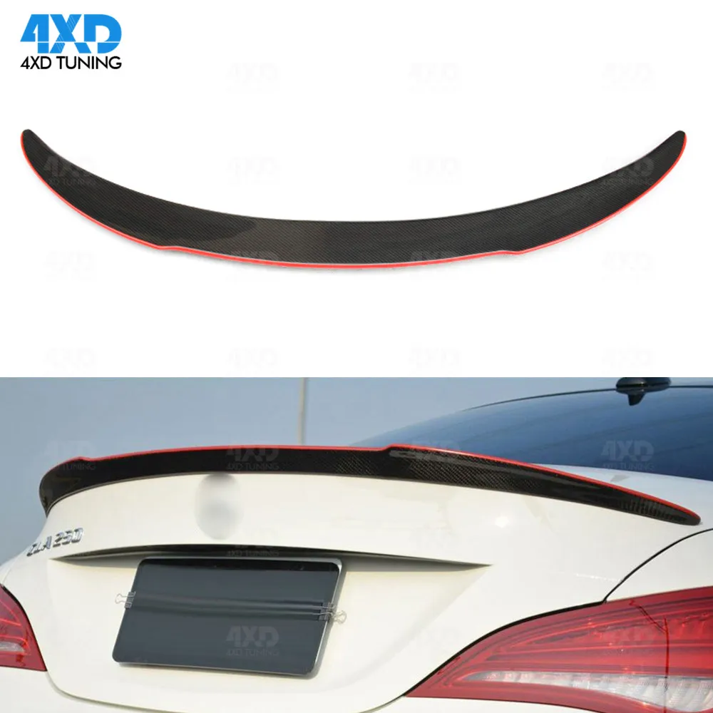 For Mercedes Cla Amg C117 Rear Spoiler Wing With Red Line Fd Style 2013 ...