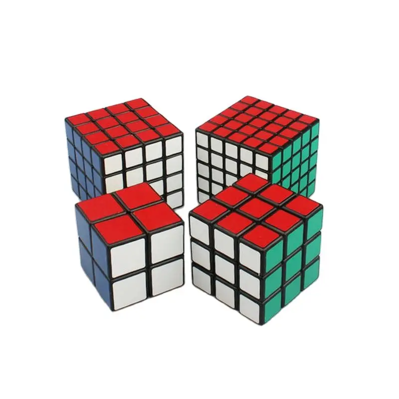 Pvc Smooth Stickers Puzzle Cube Set 2x2x2 3x3x3 4x4x4 5x5x5 Educational Learning Magic Cube Toy ...