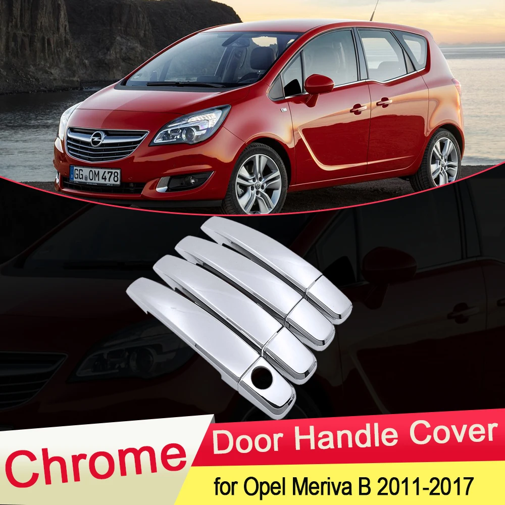 for Opel Vauxhall Meriva B Activan Crossvan 2011~2017 Chrome Door ...