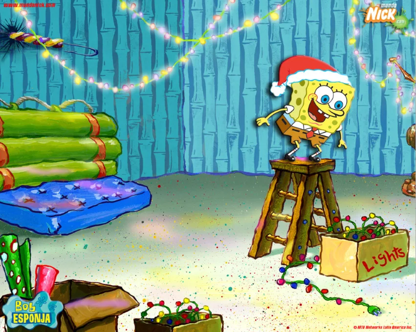 Spongebob Christmas Wallpaper