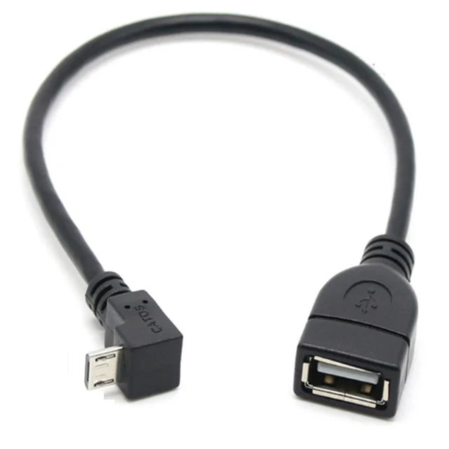 90 degree up and down and left and right angles Micro USB 5Pin male to ...