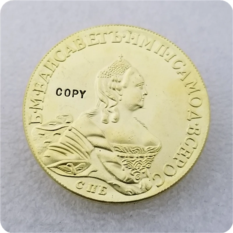 1755 russo 20 ruble cópia moeda|Moedas sem valor monetário| - AliExpress
