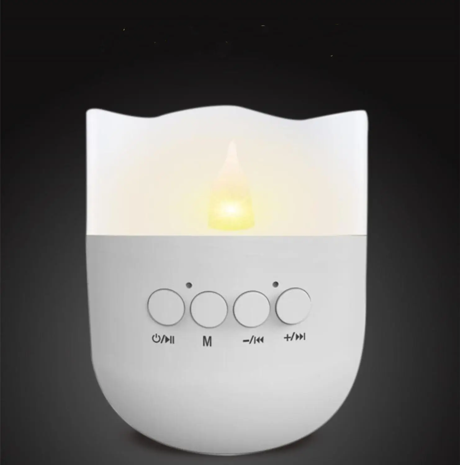 Wireless Electronic Candle Lamp Led Night Light Bluetooth Audio Speaker ...