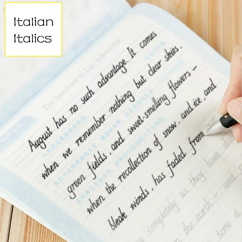 English Copybook Alphabet Word Letters Handwriting Caligrafia Copybook ...