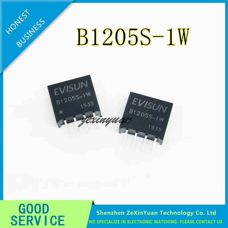 5pcs B1205S 1W module B1205S 1WR2 B1205S 1W B1205S SIP 4 DC DC 12V 5V ...