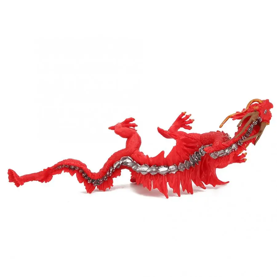 Dragon Model for Children Collectors Red Real Texture Manual Drawing ...