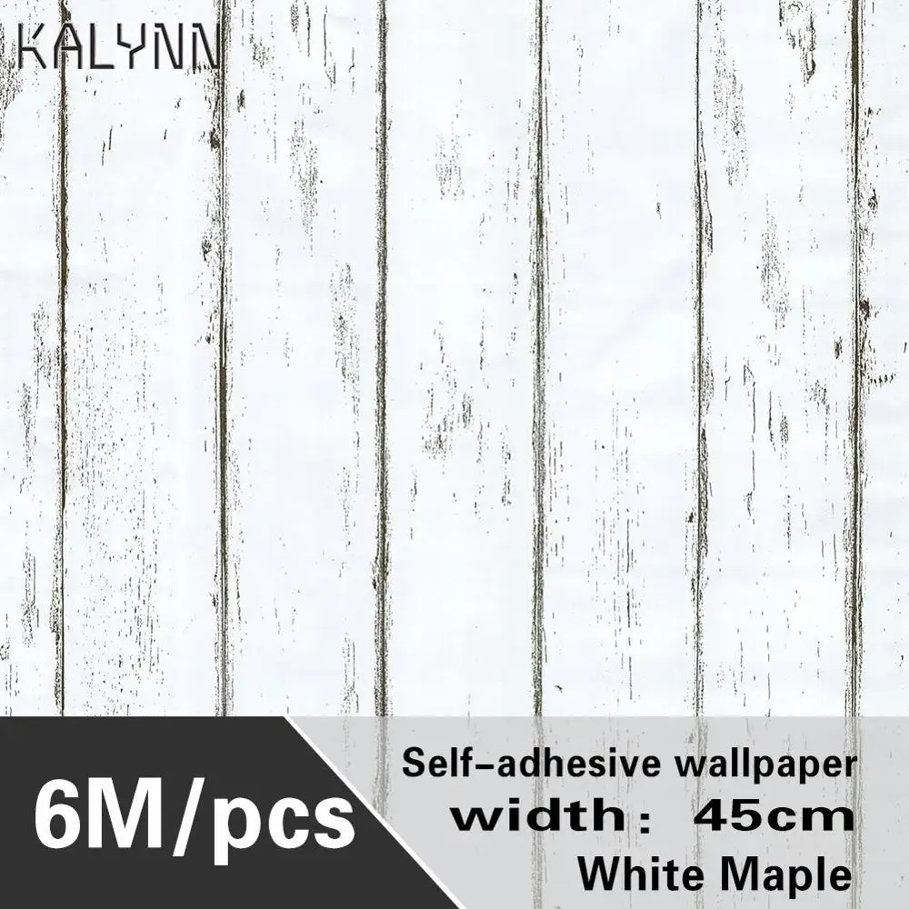 White Rustic Wood Wallpaper