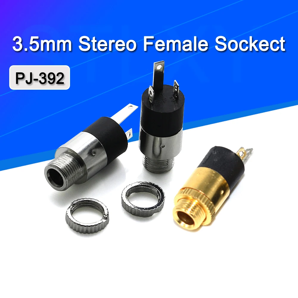 5PCS-LOT-PJ392-3-5mm-Stereo-Female-Sockect-Jack-with-Screw-3-5-Audio ...
