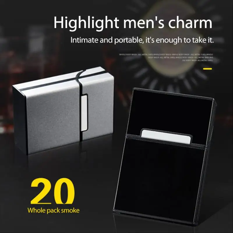 New-Aluminum-Alloy-Cigarettes-Aluminum-Cigarette-Case-Cover-Man-Smoking ...