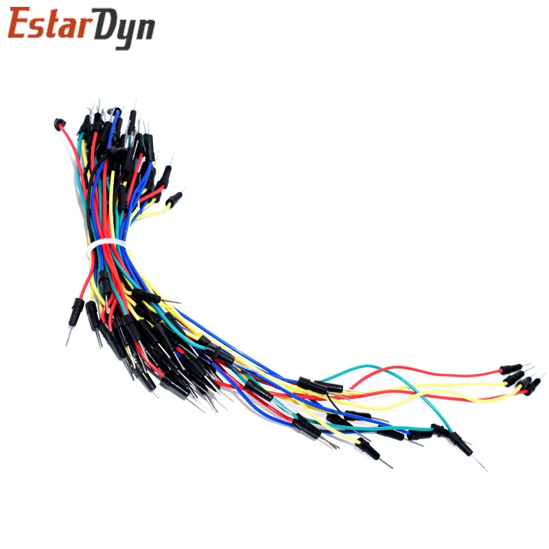 65pcs=1set Jump Wire Cable Male To Male Jumper Wire For Breadboard 65 ...