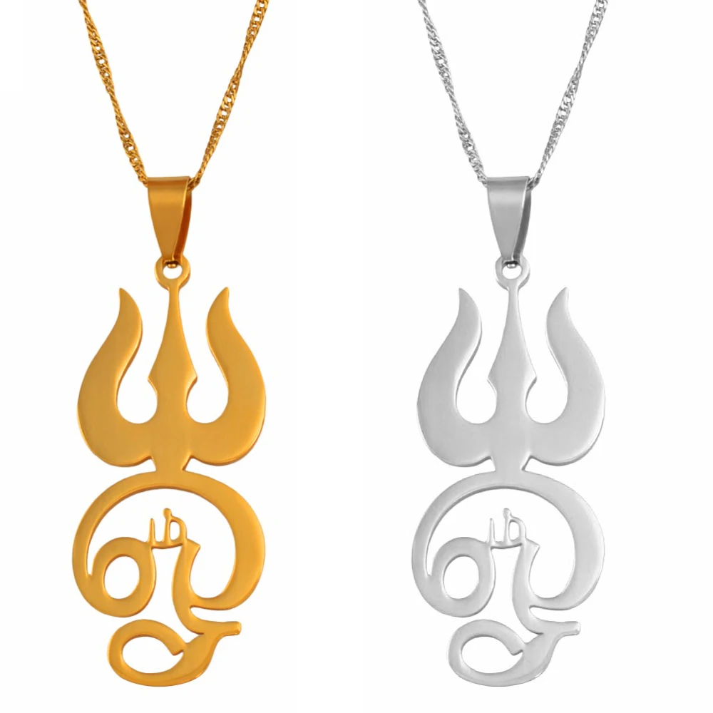 Anniyo Tamil Om Sign Necklaces | Indian Necklaces Women | Pendant ...