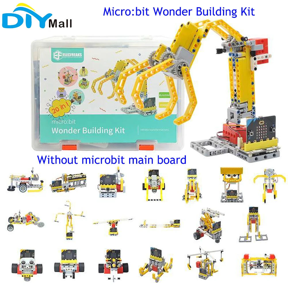 Kit de construcción 20 en 1 Micro:bit Wonder Building (sin placa ...