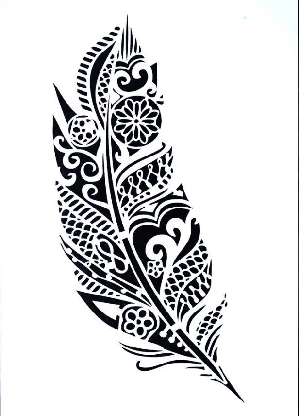 Printable Feather Mandala