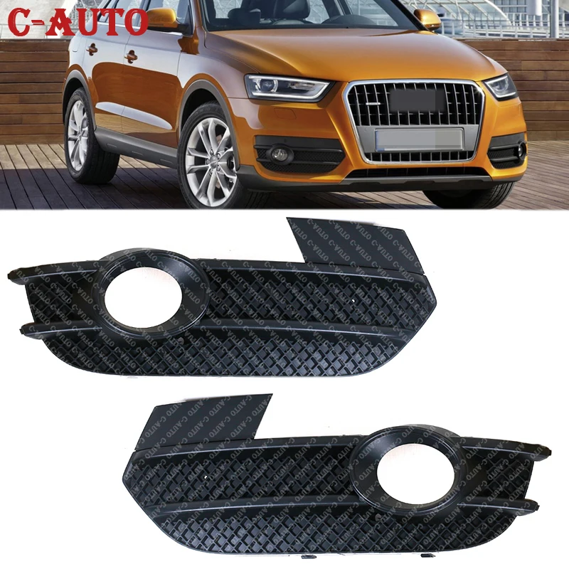 Car Front Left Right Bumper Fog Light Grille Cover Cap For Audi Q3 2012 ...