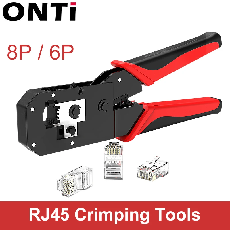 ONTi-RJ45-Crimping-Tool-Ethernet-Network-LAN-Cable-Crimper-Cutter ...