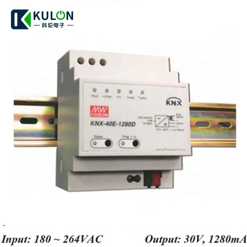 MEANWELL KNX-40E-1280D 180V-264VAC 1280mA 30V 38.4W แบบบูรณาการ choke ...