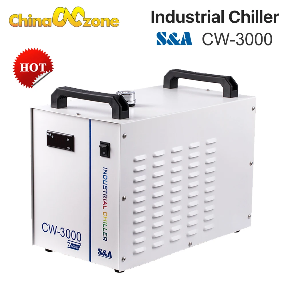 CW3000 Water Chiller Industry Chiller for CO2 Laser Engraving Cutting ...