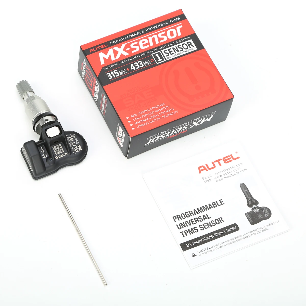 Universal Autel Tire Programming Tpms 315mhz 433mhz Mx-sensor Support ...
