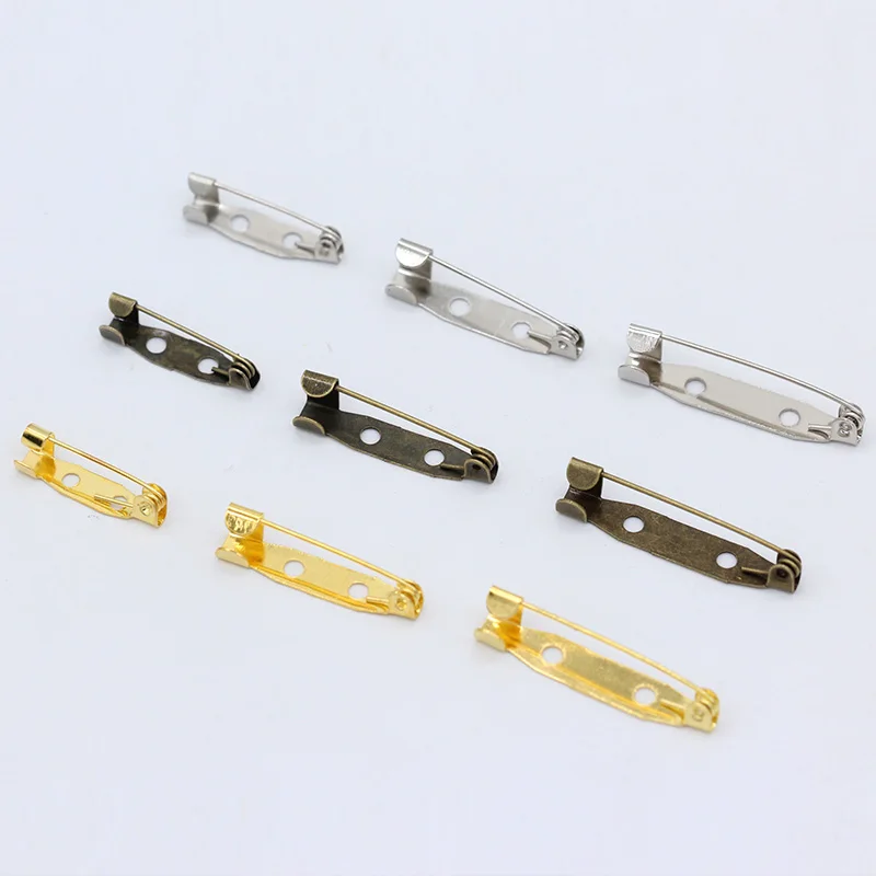 20/25/30mm Brooch Base Back Bar Pins Findings Jewelry Making Clip Safty ...