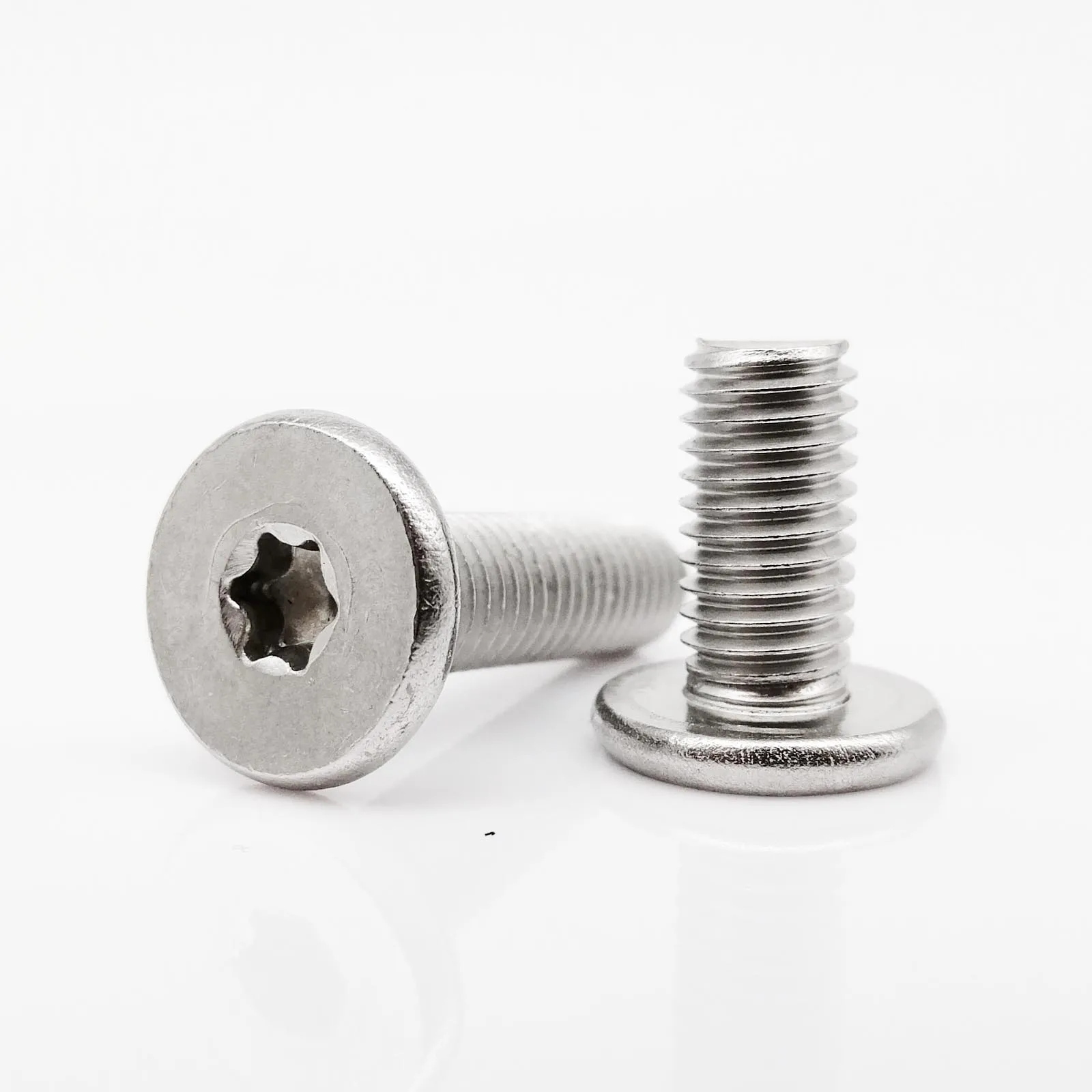 Boulon Torx à six lobes en acier inoxydable, vis à tête plate ultra fine, longueur de 2,2 = 2 ...