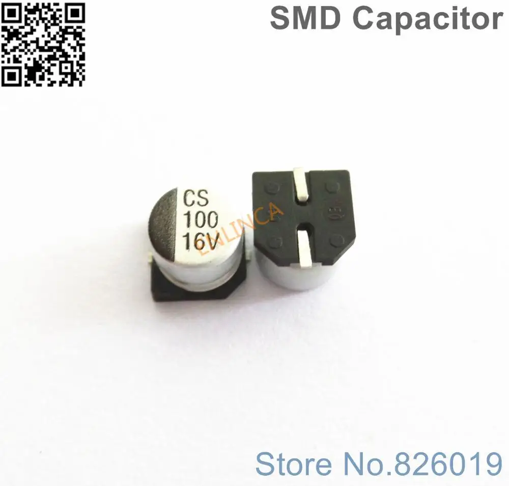 12pcs-lot-16V-100uf-SMD-Aluminum-Electrolytic-Capacitors-size-6-3-5-4 ...
