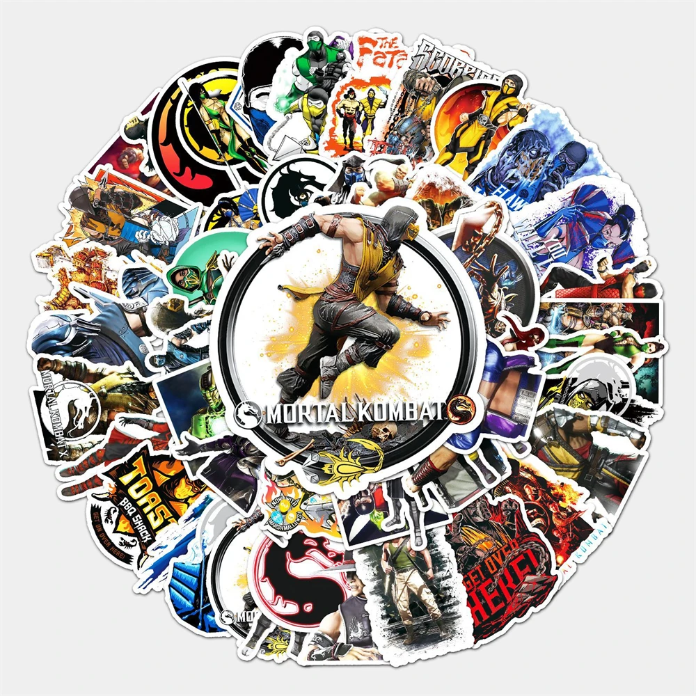 10-30-50-Pcs-Movie-Fighting-Mortal-Kombat-Graffiti-Stickers-Creativity ...