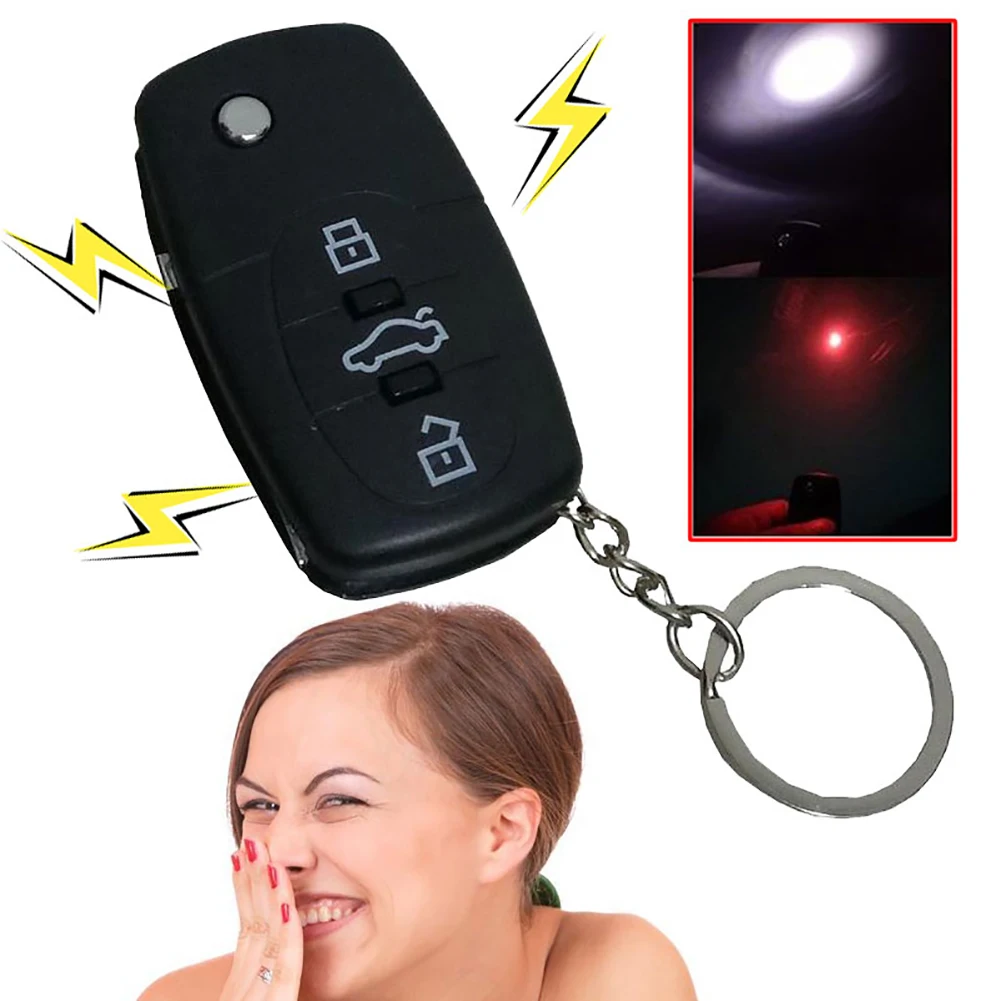 Funny Joke Electric Shock Gag Car Key Funny Trick Prank Toys Simulation ...