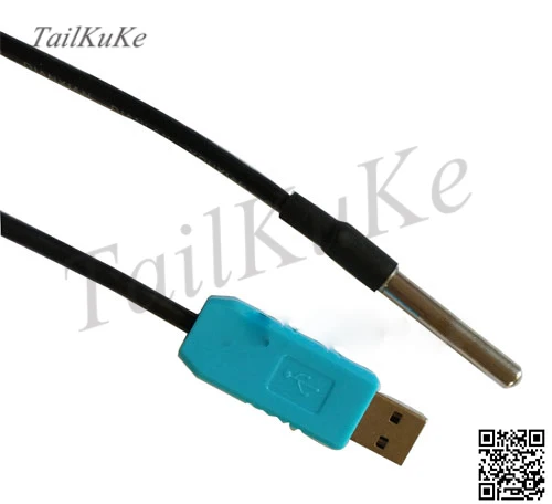 온도 센서 모듈, 온도 센서, USB 인터페이스, DS18B20 방수 프로브, 온도 감지|sensor module|module ...