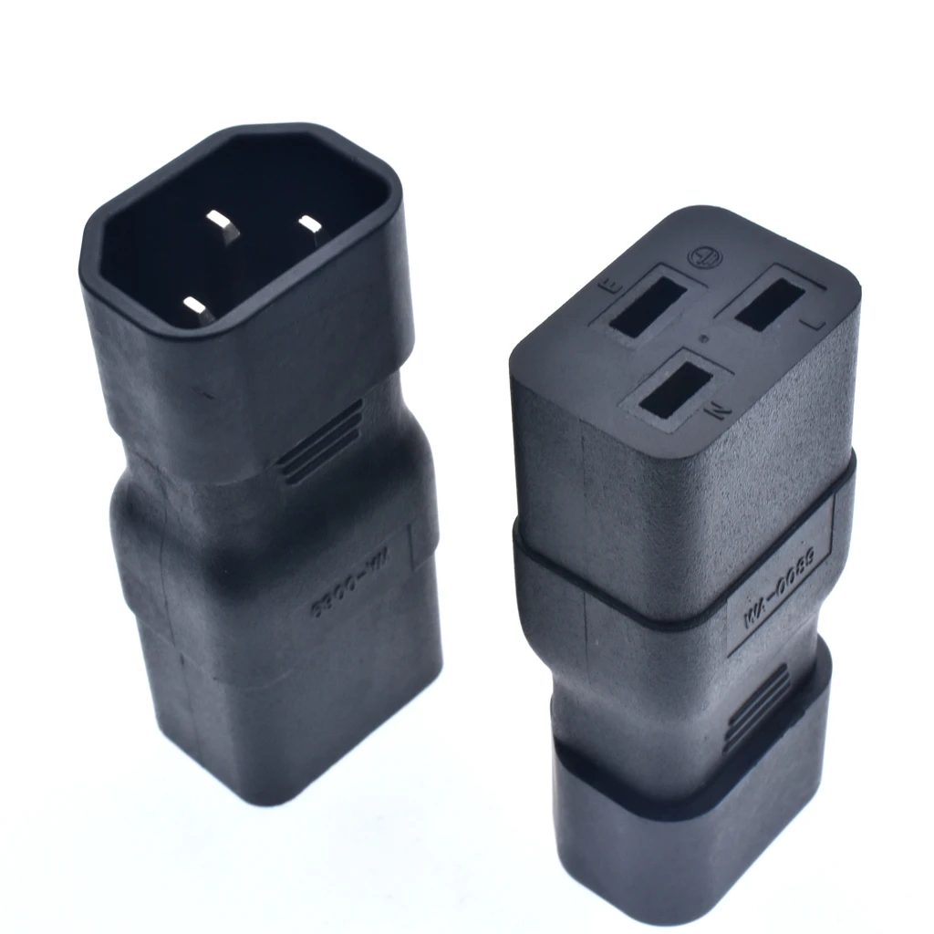 Generic Iec 320 C14 Male To Female C19 Adapter Iec C19 To C14 Pdu Psu ...