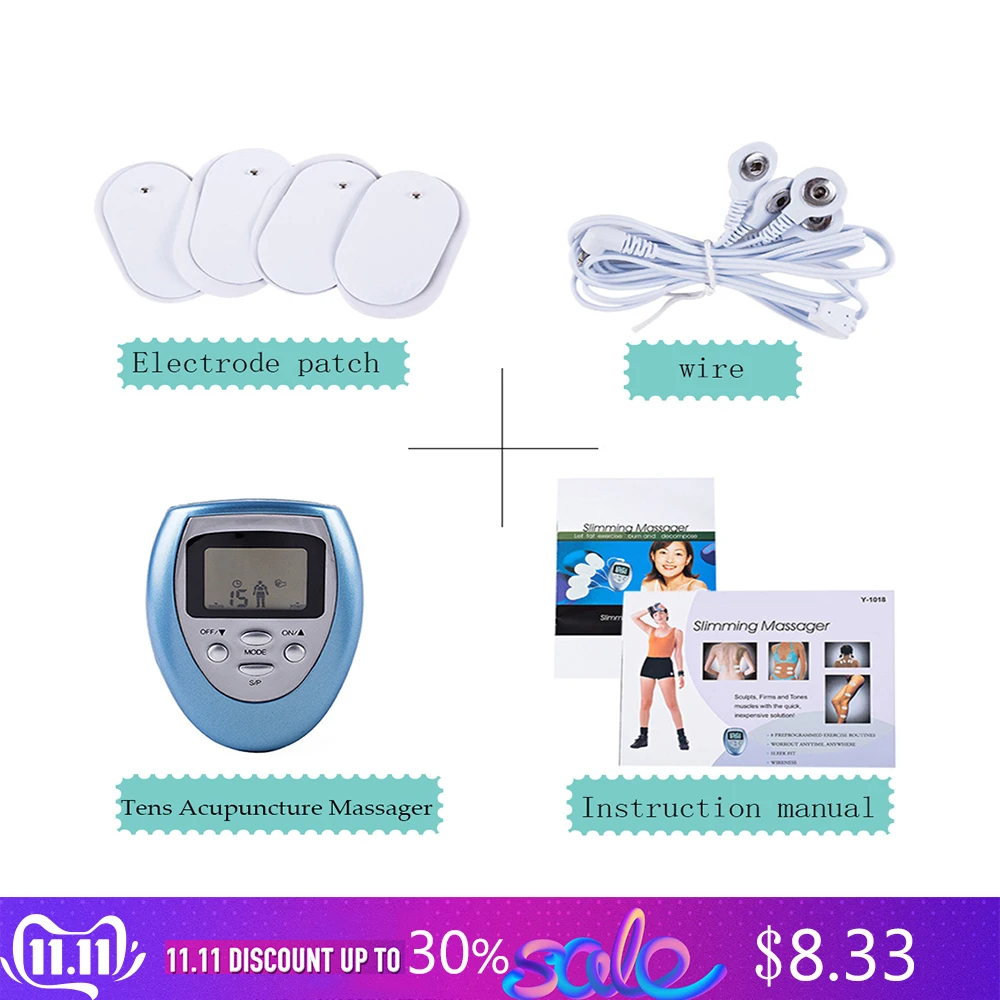 Body Frequency Massager Electric Pulse Tens Low Frequency Physiotherapy ...