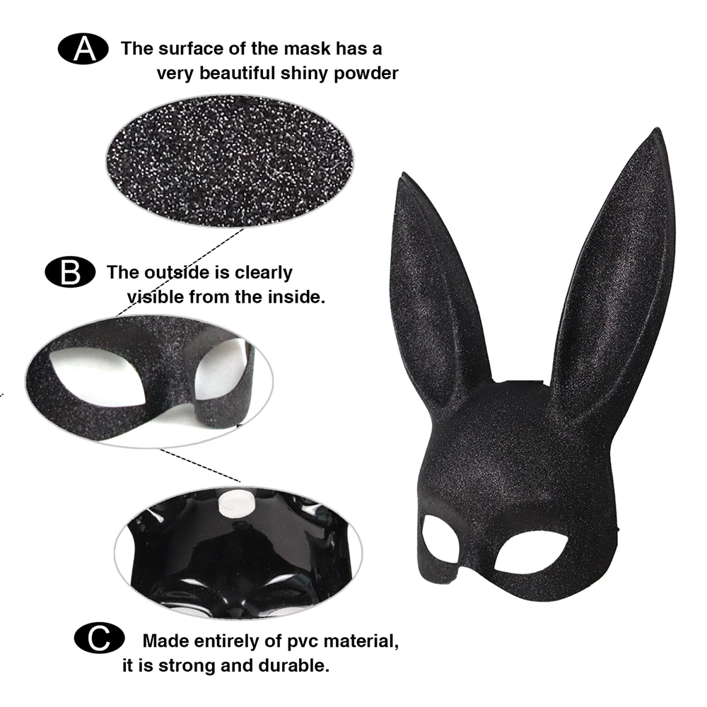 Rabbit Cute Bunny Long Ears Cosplay Mask - AllCosplay.com