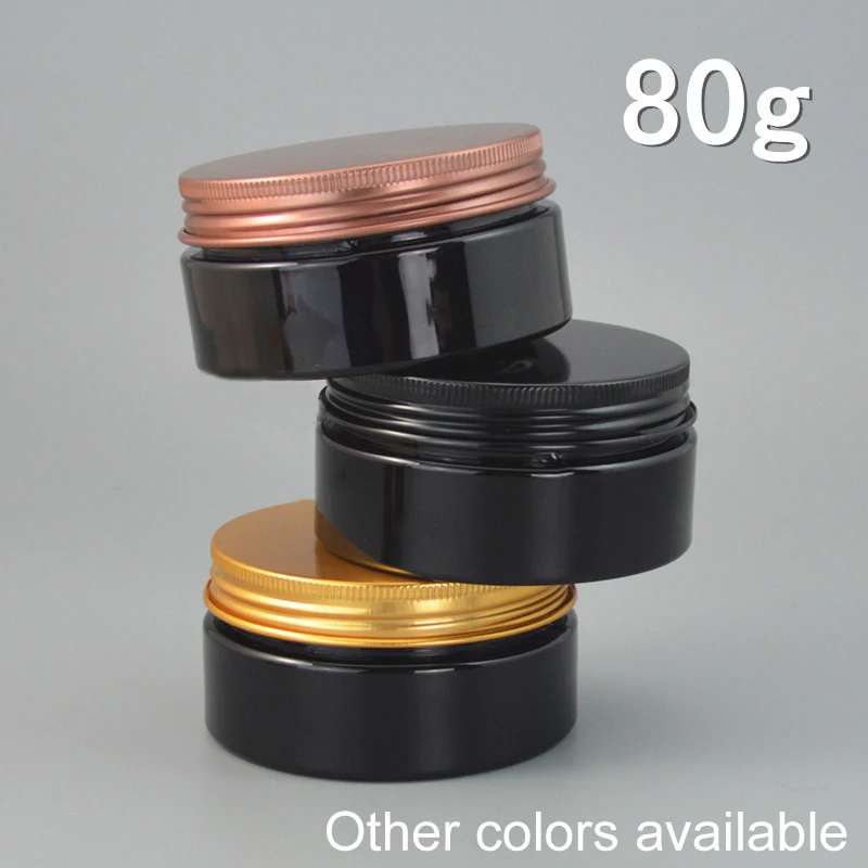 Pote-de-lo-o-de-pl-stico-preto-80g-recipiente-cosm-tico-para-lo-o ...