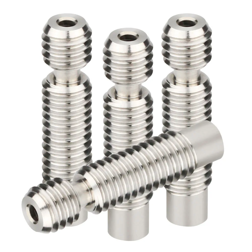 Pièces imprimante,Gorge Hotend TC4 E3D en alliage de titane M6, alimentation à distance tout en ...