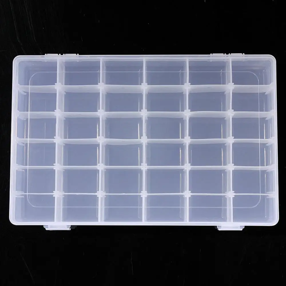 36 Grids Sealed Plastic Storage Box Protable Weekly Hygiene Removable ...