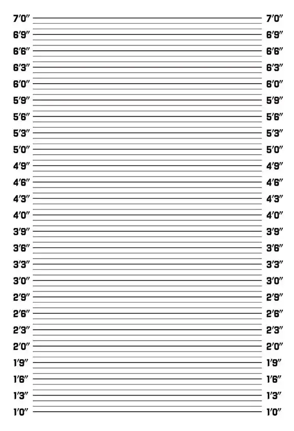 5x7FT Classic Mugshot Prisoner Prison Height Custom Photo Studio ...