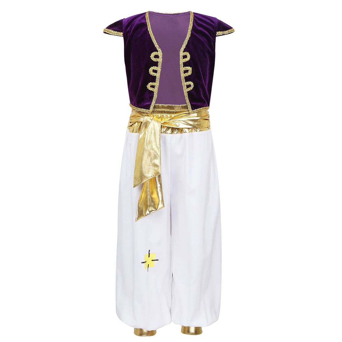 Kids Boys Fancy Arabian Prince Costumes Cap Sleeves Waistcoat with ...