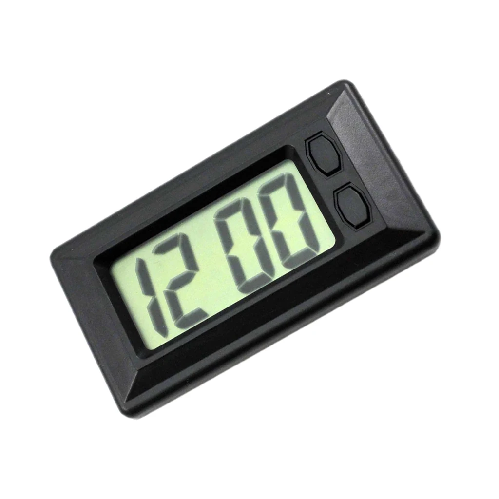 Reloj electrónico para coche, Mini reloj Digital LCD para tablero ...