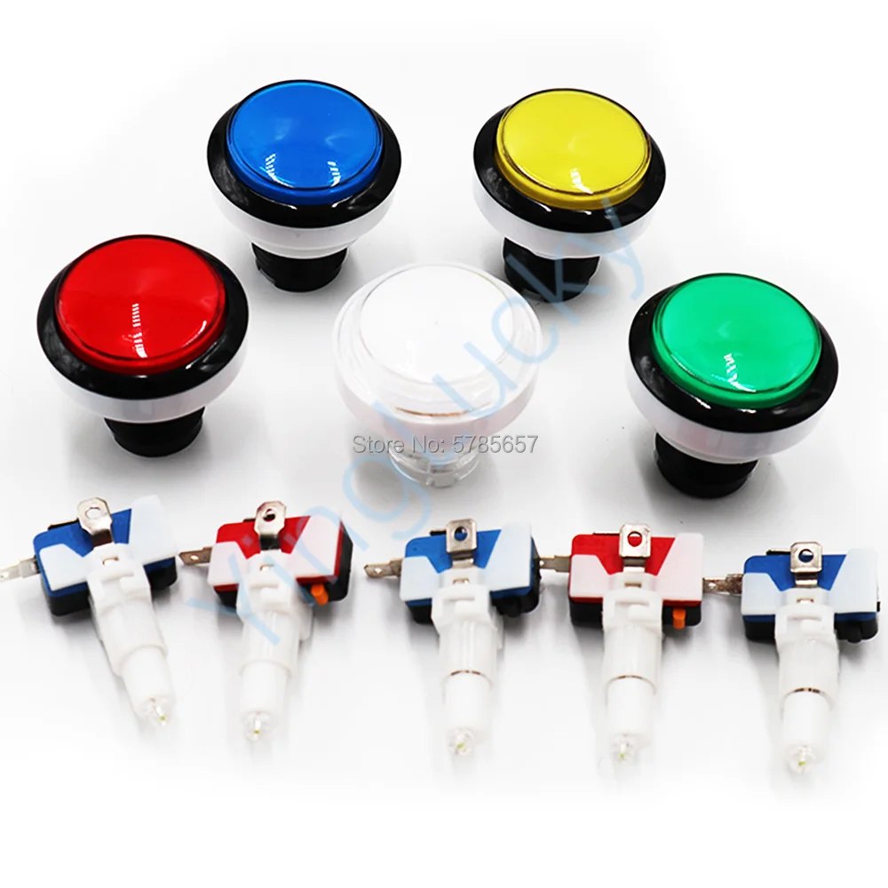 45mm Push Button 5pcs | Arcade Buttons Kit | 45mm Arcade Button | Push Button Arcade - 5pcs ...